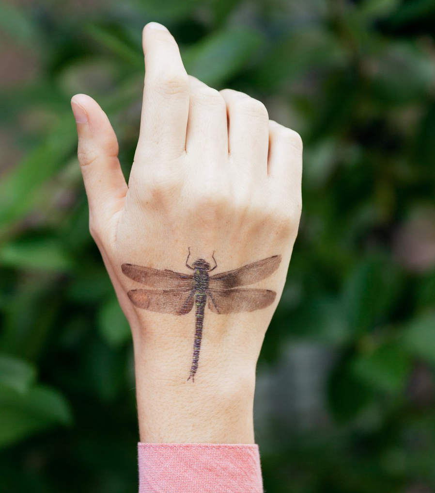 3d dragonfly tattoos