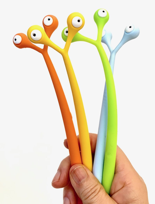 ALIEN EYES WIGGLE GEL PEN - sold individually - The Toy Box