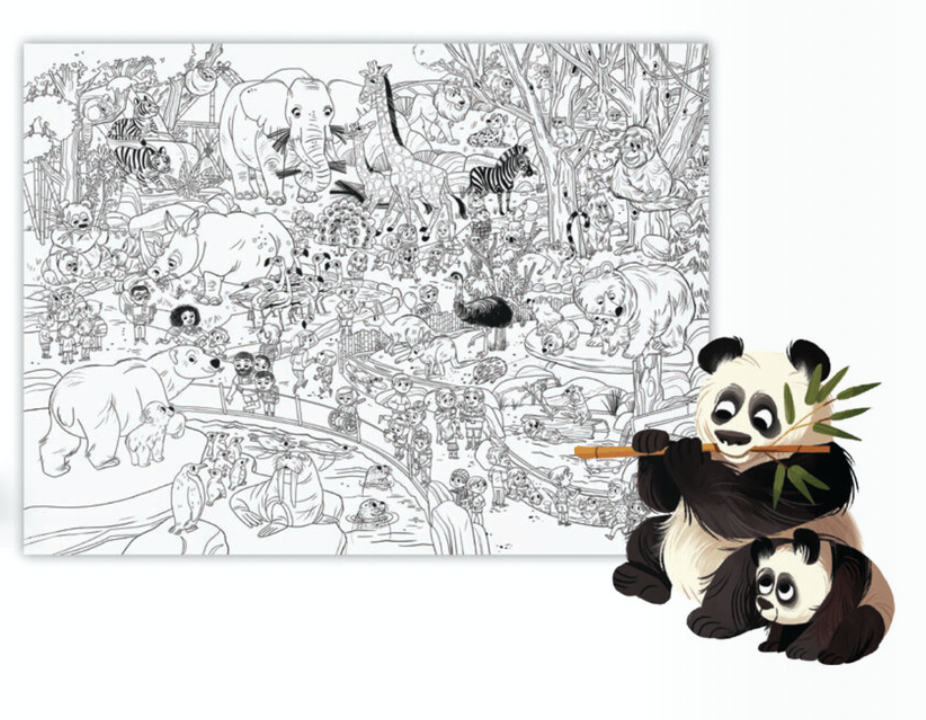 zoo coloring pages for adults