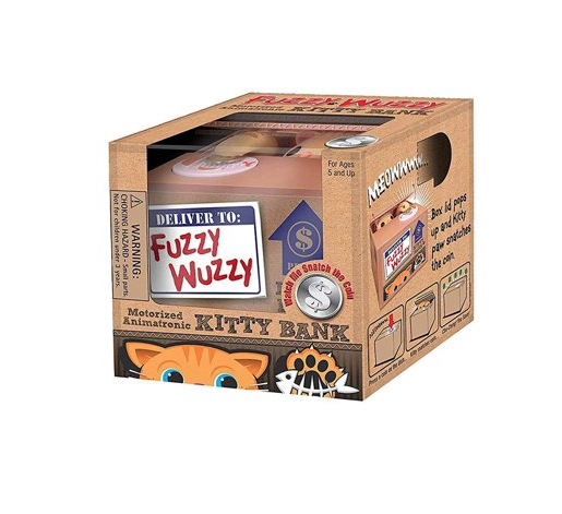 FUZZY WUZZY KITTY BANK - The Toy Box